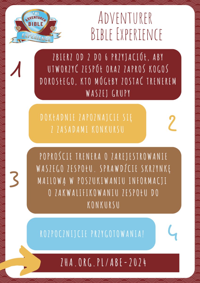 Adventurer Bible Experience 2024 – Związek Harcerstwa Adwentystycznego